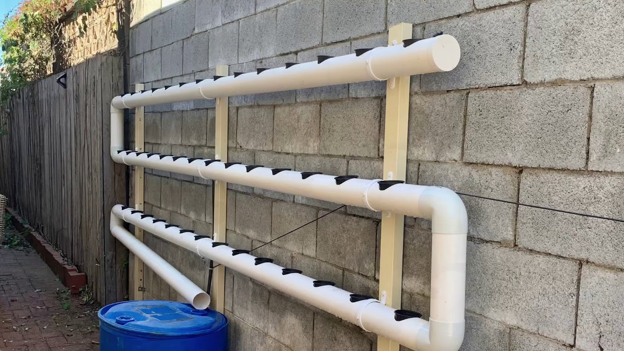 Hydroponic Pipe System In Place And Planted YouTube Hydroponic Pipe System In Place And Planted YouTube