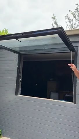 Gas Strut Window Opens Kitchen #flip out window #architecture #swing ...