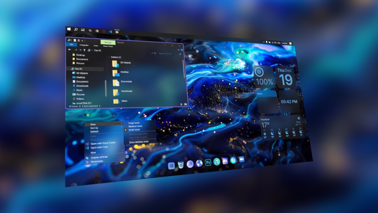 Customize Your Desktop Without Rainmeter | How To Make Desktop Look ...