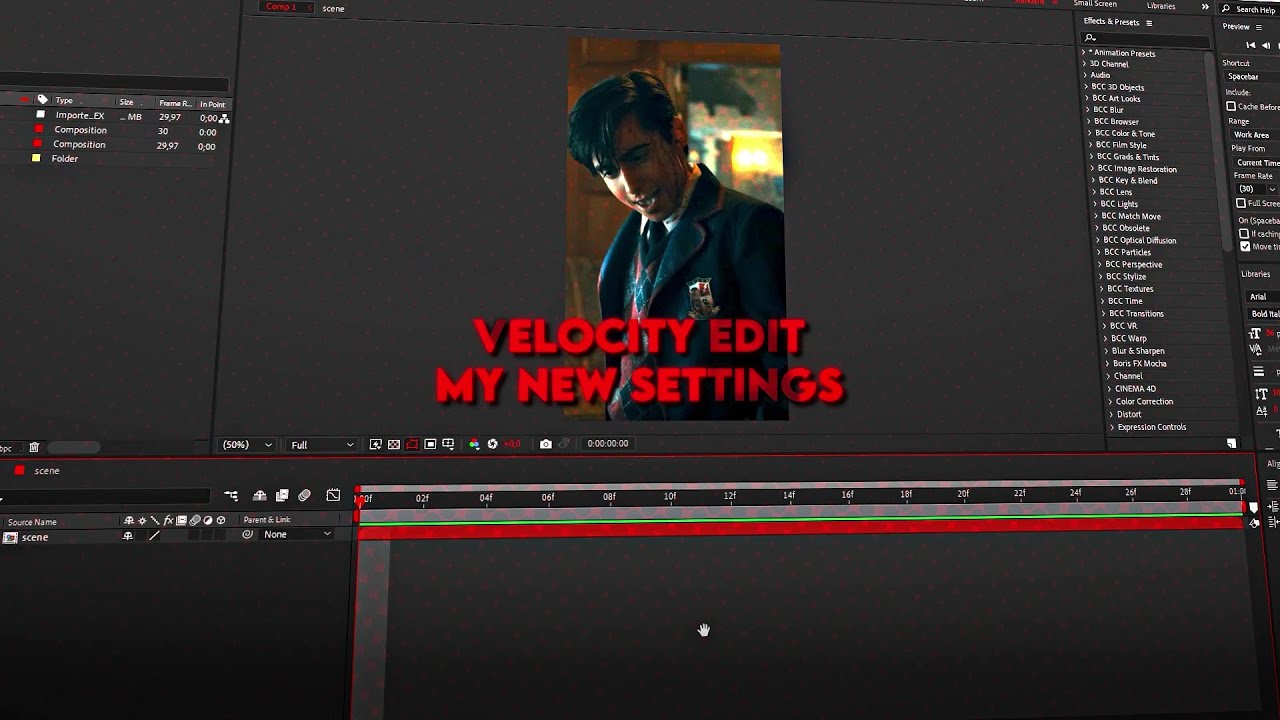 Velocity Edit Tutorial | New Settings | After Effects - YouTube
