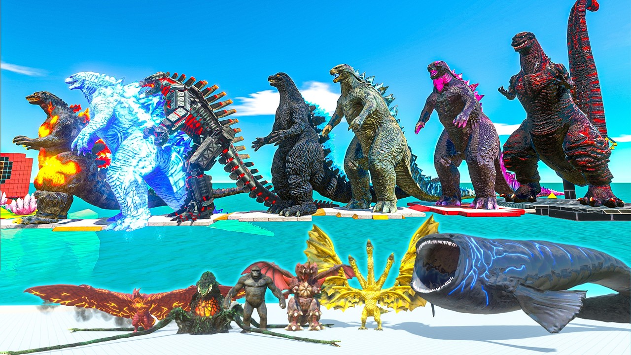 EVOLUTION of Biggest GODZILLA Size Comparison VS King Ghidorah + BLOOP ...