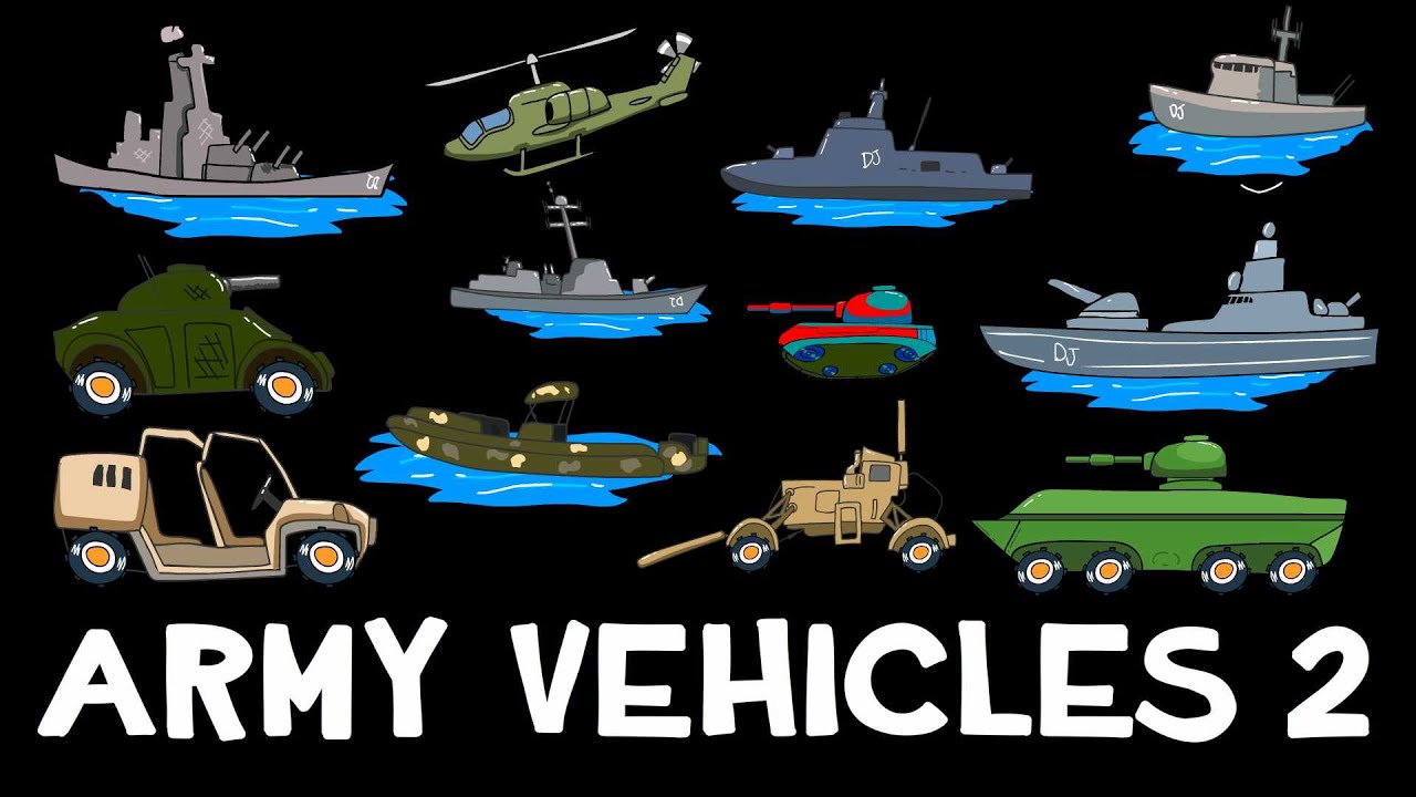 [ARMY] Military Vehicles | Picture Show | Fun & Educational Learning ...