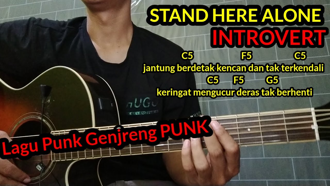 (Chord) Introvert - Stand Here Alone | Tutorial Gitar | SHA - INTROVERT ...