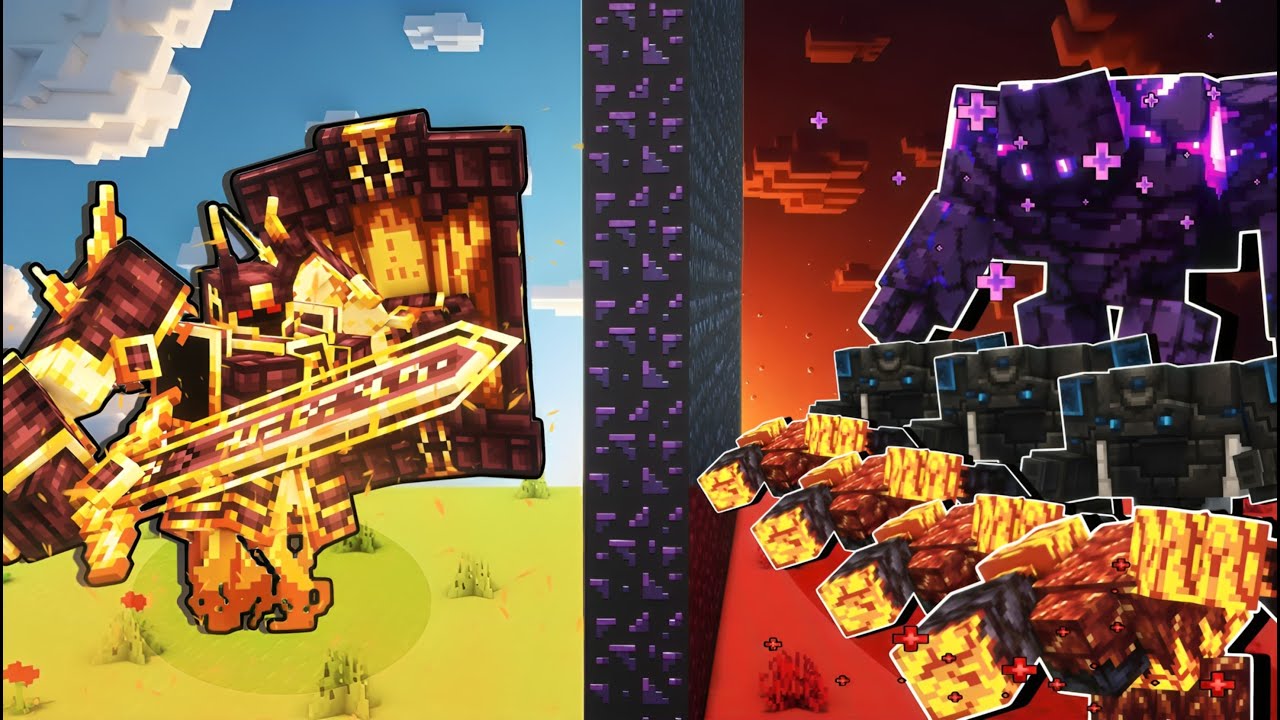 I Made LEGENDARY BOSSES Fight the ULTIMATE GOLEM ARMIES | Minecraft's ...