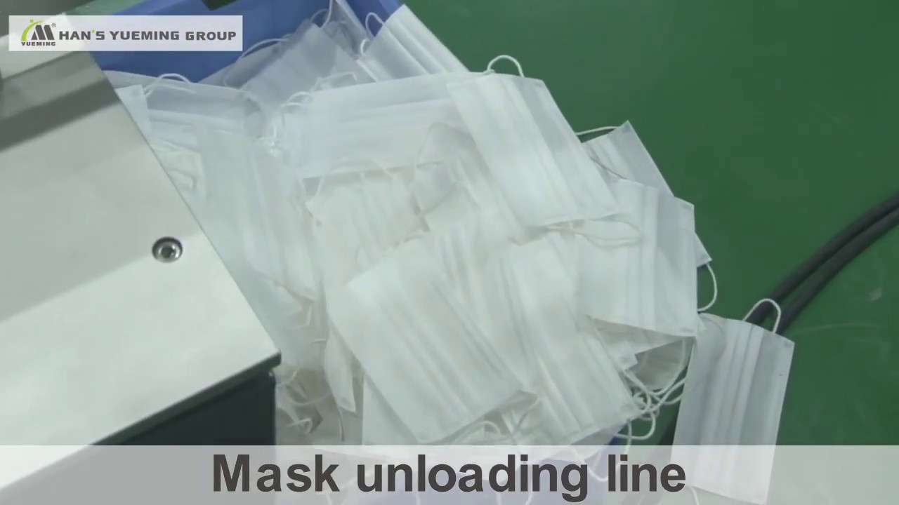 Automatic DFM80 production line plane face mask making machine - YouTube