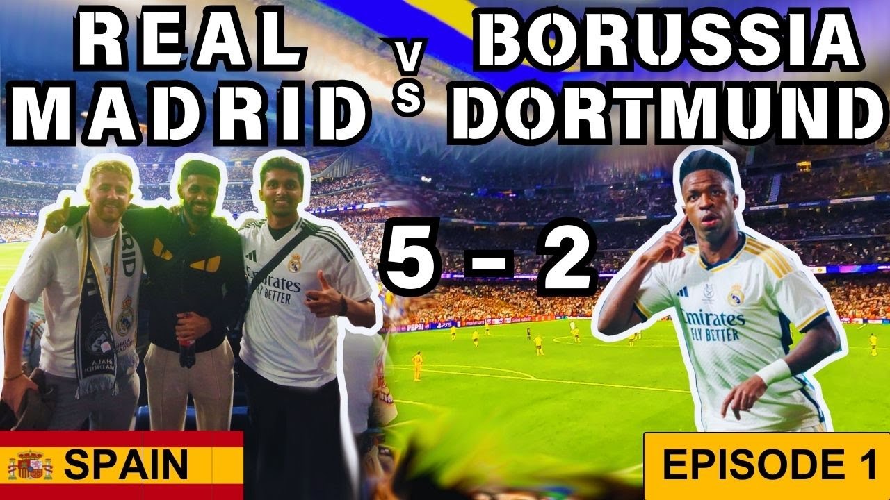 Vini Jr. Hat-Trick Seals 5-2 Win! | Real Madrid vs Borussia Dortmund ...