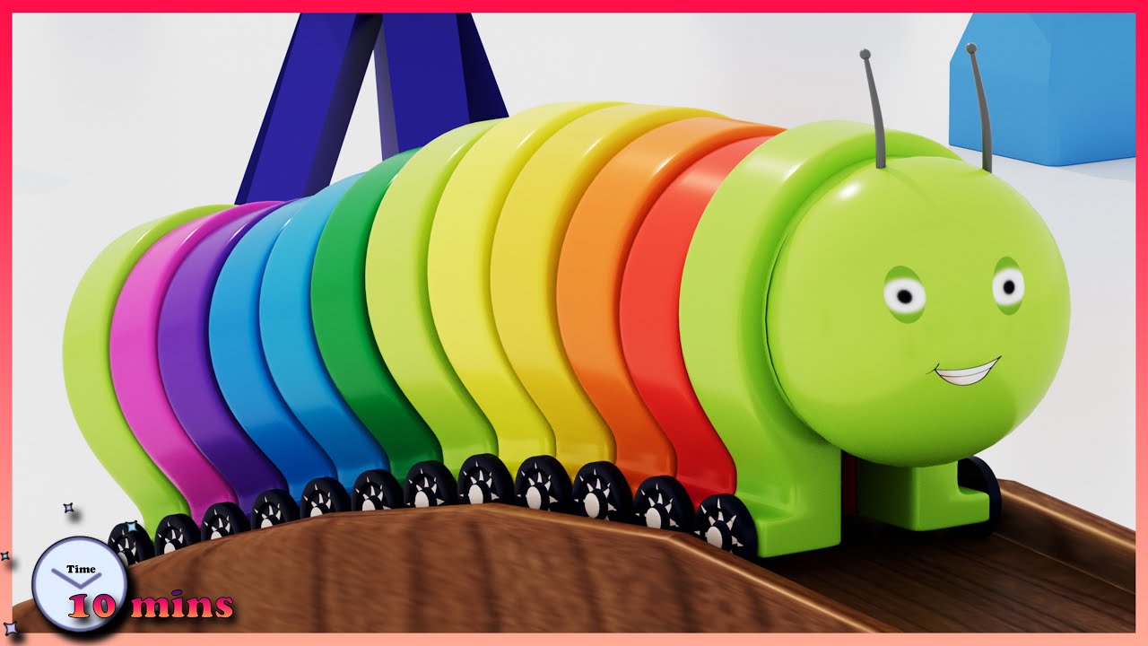 LEARNING COLOR ADN NUMBERS Colorful Caterpillar | Learning to count ...