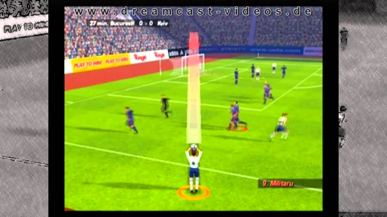 UEFA *** STRIKER Dreamcast Gameplay - YouTube