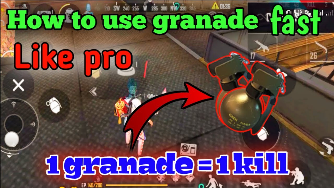How to use granade fast | How to rush with granade | Fast granade use ...