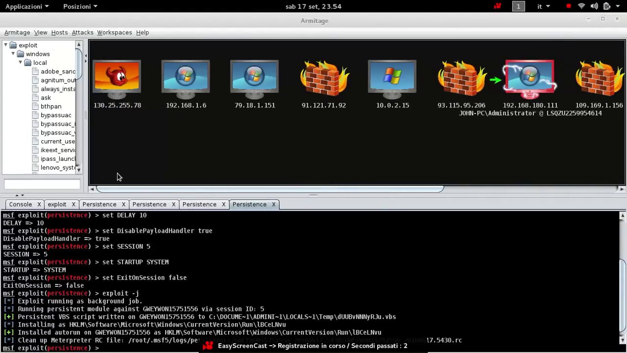 Metasploit Multiple PC Hacking ~ ARMITAGE - YouTube