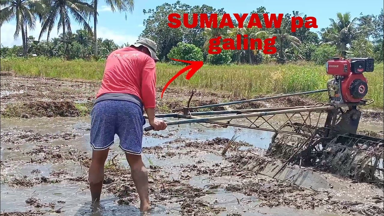 PAG HAND TRACTOR +PAGTABAS NG DAMO SA SEMENTO NG PALAYAN/BUHAY ...