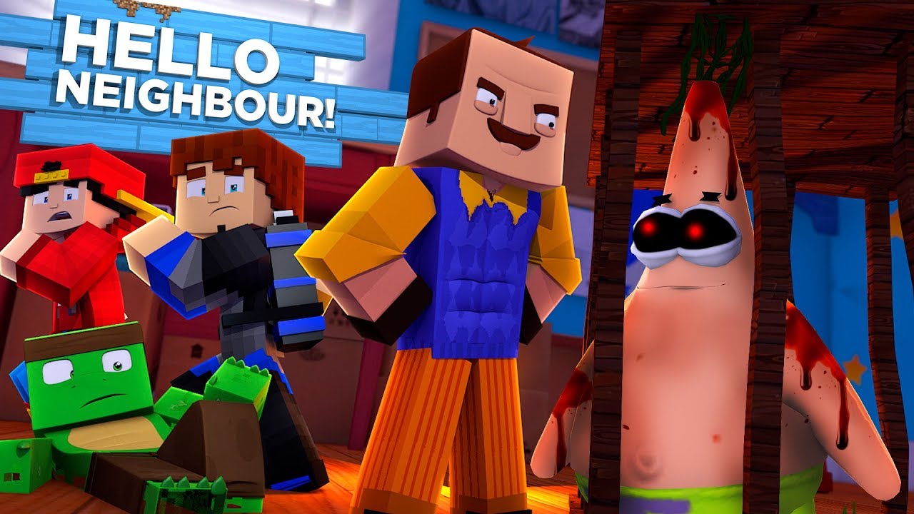 THE NEIGHBOUR TRAPS PATRICK AND TURNS HIM INTO PATRICK .EXE - Minecraft ...