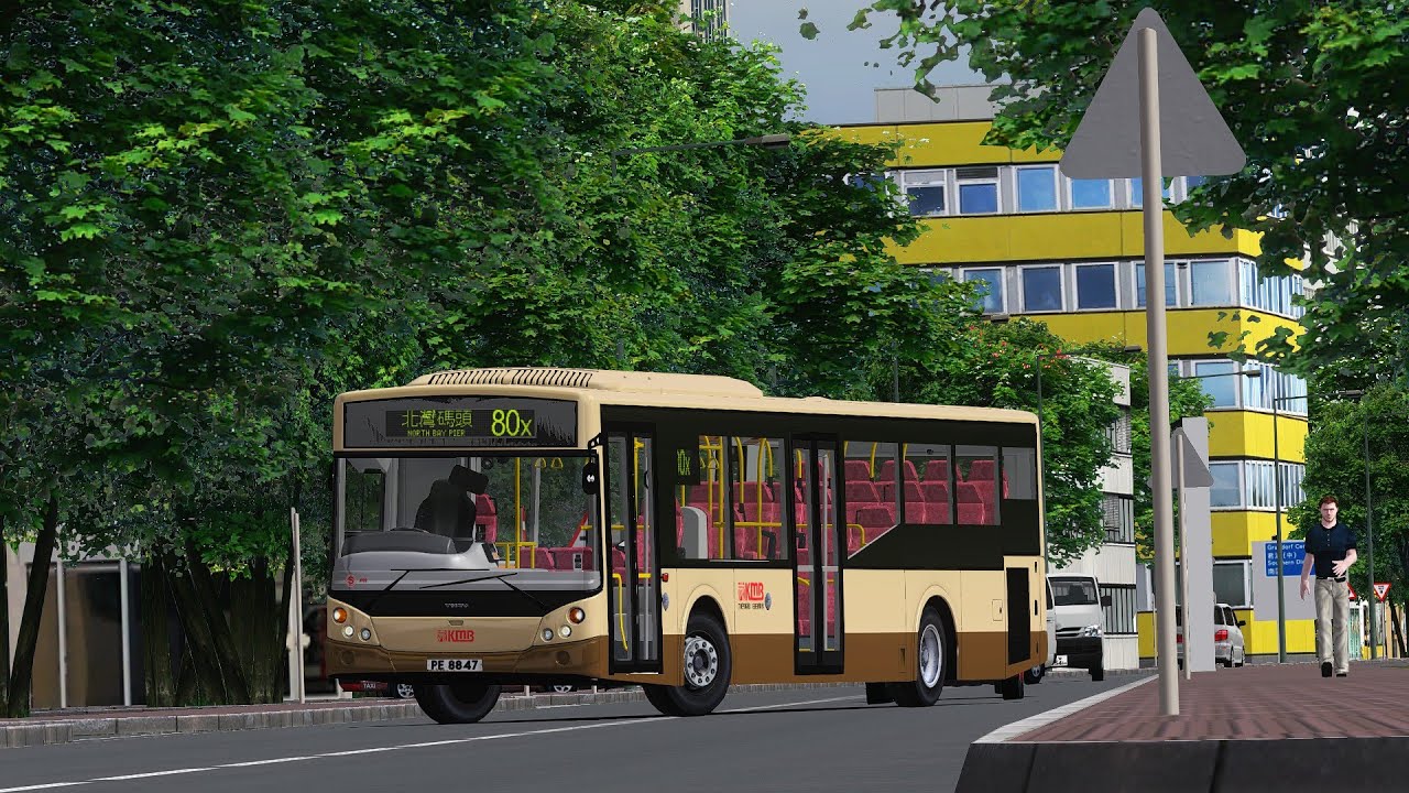 OMSI 2 Volvo_B7RLE_KMB_AVC #9 Rt.80X 碧琴花園→北灣碼頭 - YouTube