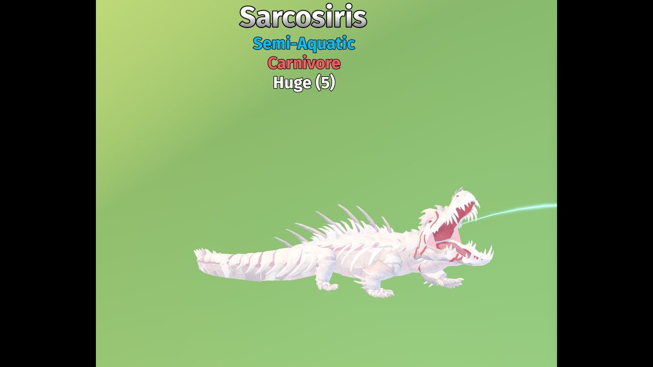 Sarcosiris Showcase! | Creatures of Sonaria - YouTube