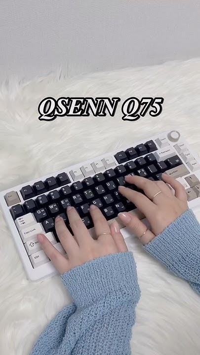독거미 제쳐버릴 갓성비 등장😎 | QSENN Q75 | 애플민트축 | 저소음 바다축 | 저소음 피치축 | #큐센키보드 | #큐센Q75 | #가성비키보드 - YouTube