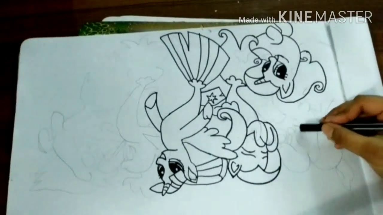 How to draw my little pony seapony - YouTube