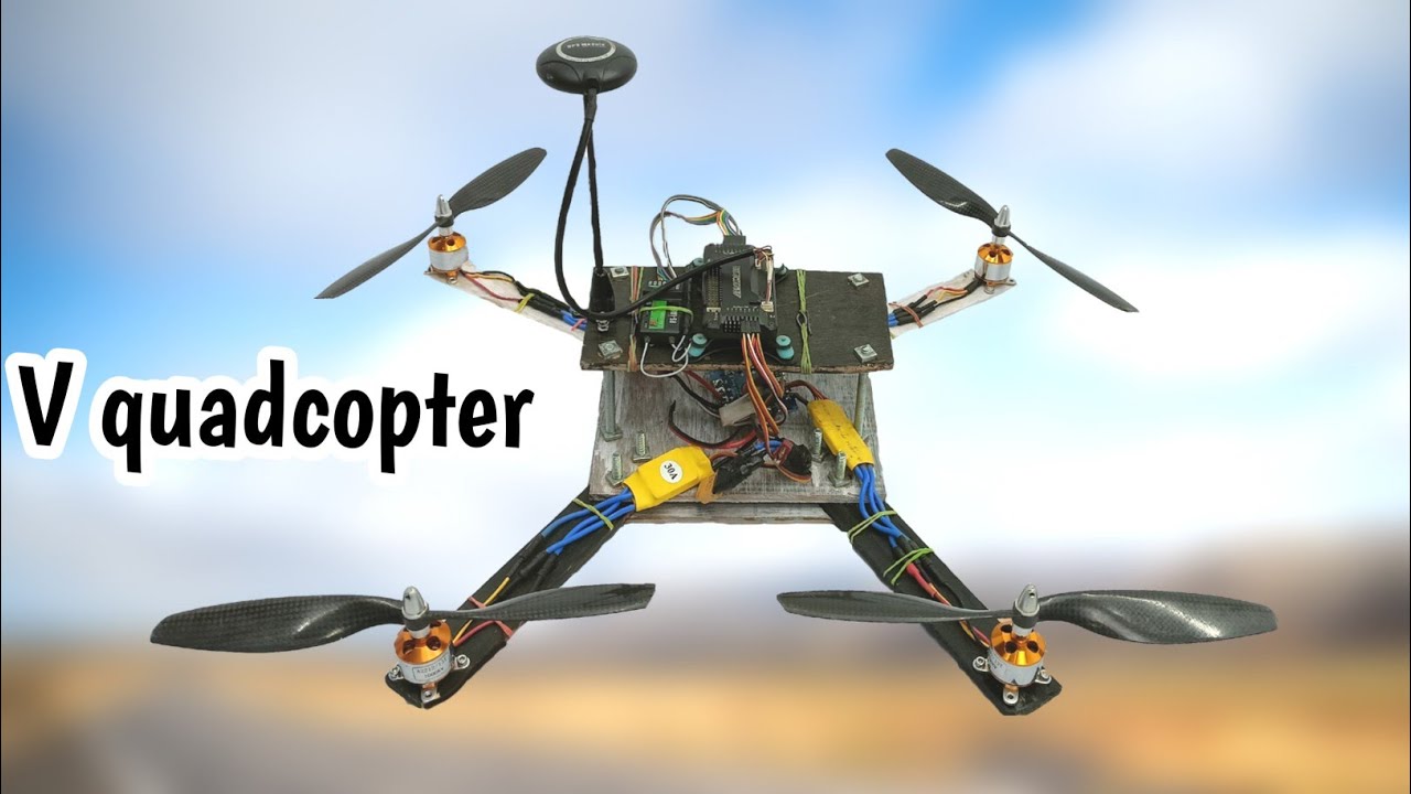 How to make a V tail quadcopter drone with apm 2.8 flight controller ...