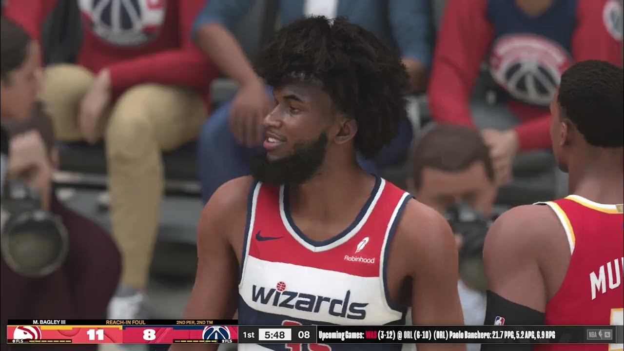NBA 2K24 Gameplay: Atlanta Hawks vs Washington Wizards - (Xbox Series X) [4K60FPS] - YouTube