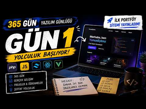 365 Gün Yazılım Günlüğü | Gün 1 - İlk Portföy Sitemi Yayınladım