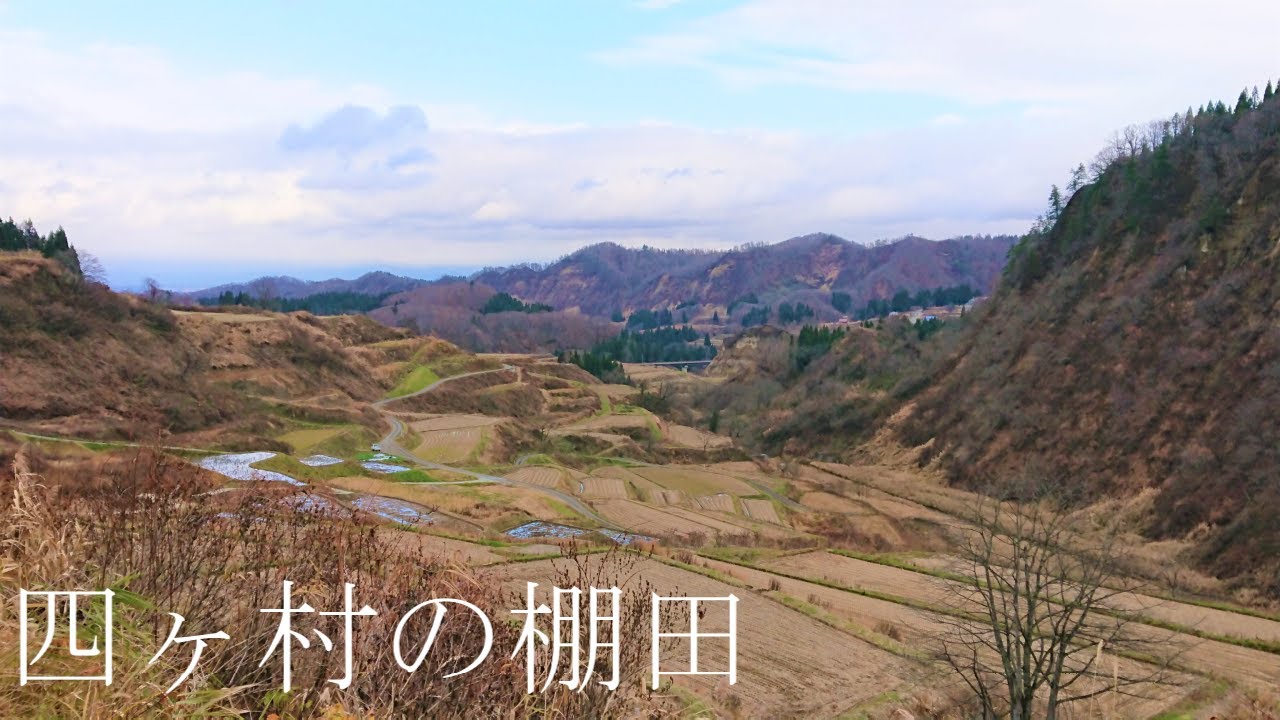四ヶ村の棚田を歩くだけ。【山形】：Walking on Shikamura rice terraces（yamagata, japan ...