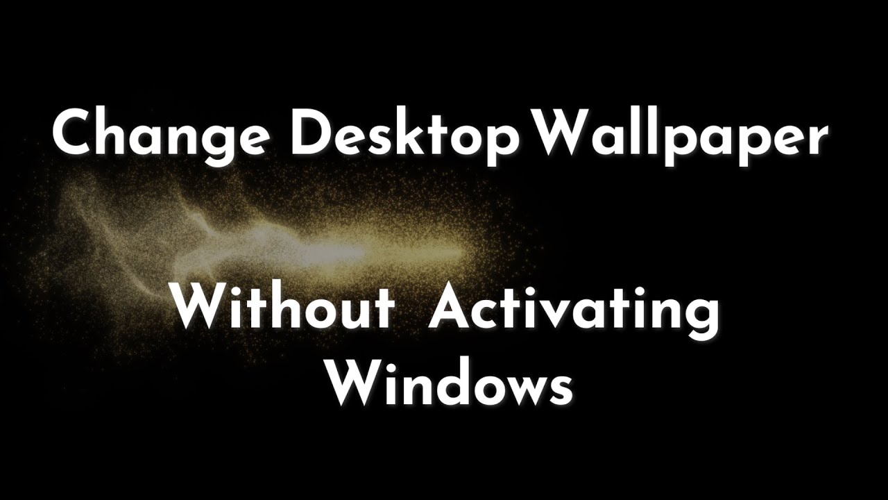 Change desktop wallpaper without activating windows - YouTube
