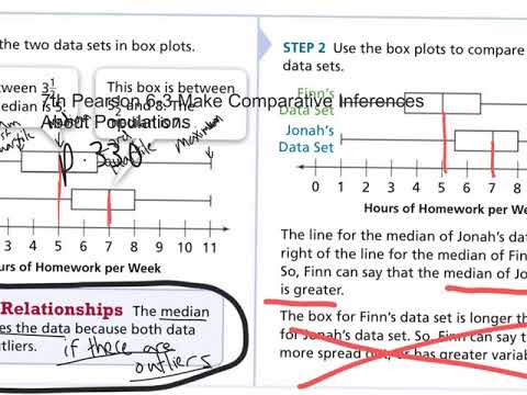 (1st part) 7th 6-3 Pearson Comparative Inferences- Populations - YouTube