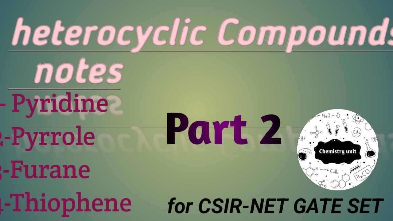 Heterocyclic reaction notes | part 2| for CSIR-NET GATE SET | Pyrrol ...