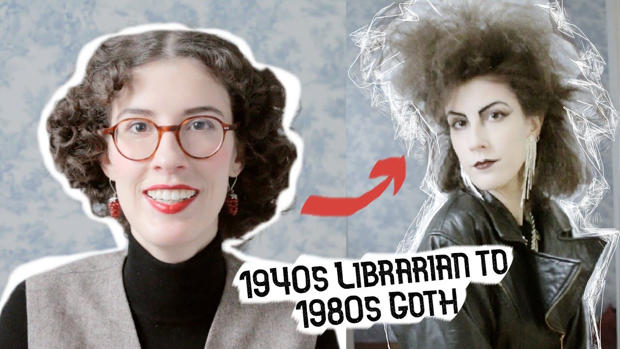 Giving Myself an 80s Goth Makeover - YouTube