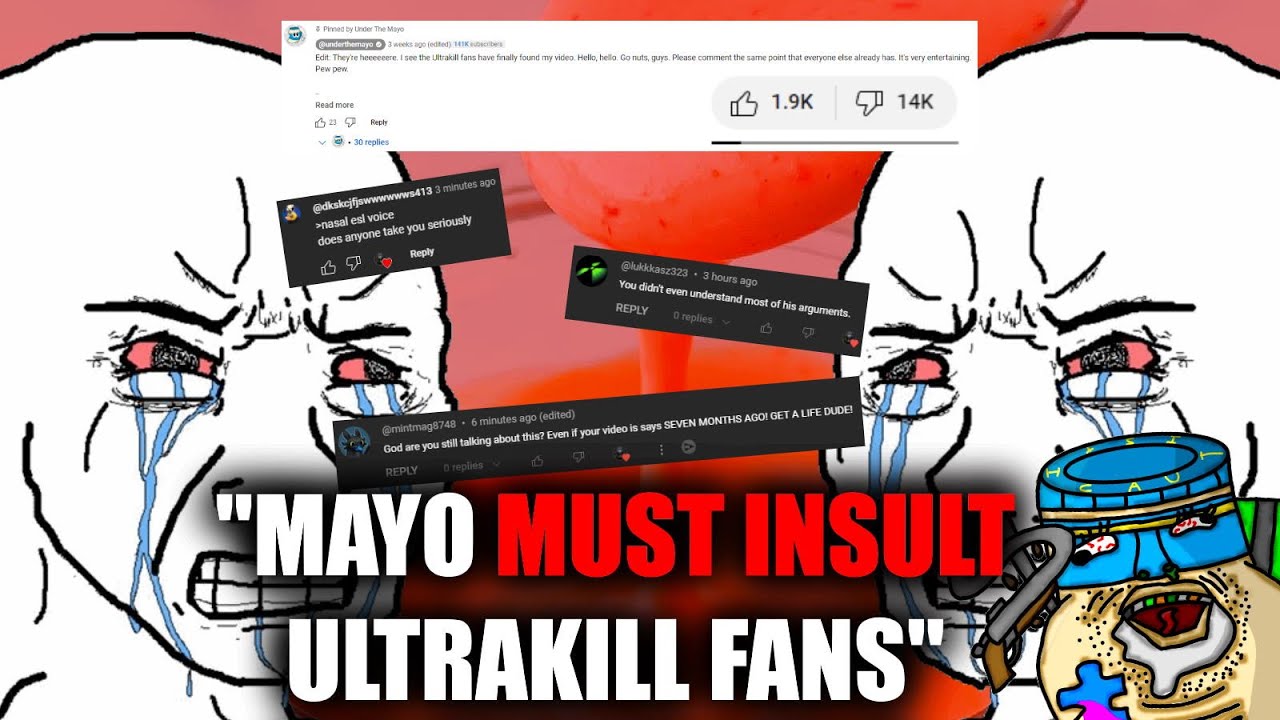 “Ultrakill MUST be Terrible” Under the Mayo still can’t take criticism ...