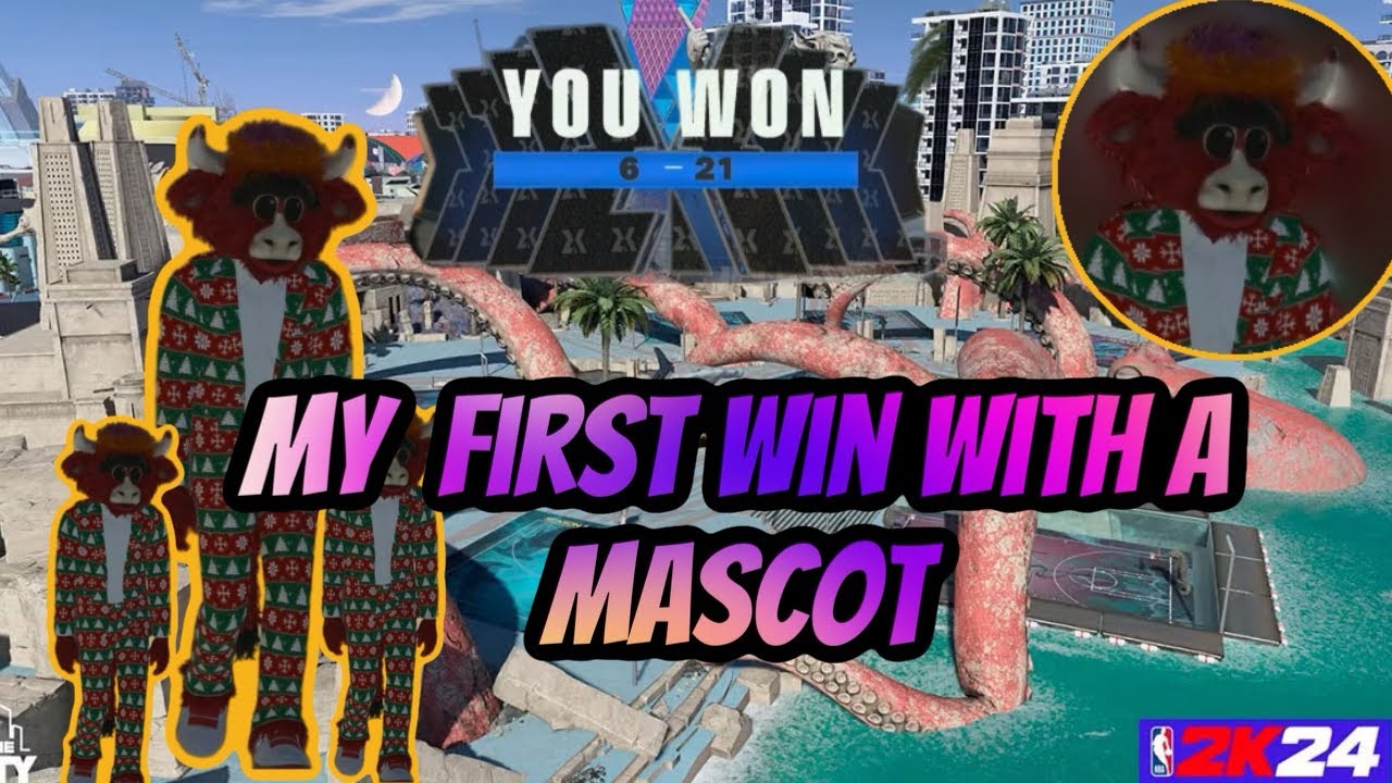 My first Win with a mascot 2k24 - YouTube