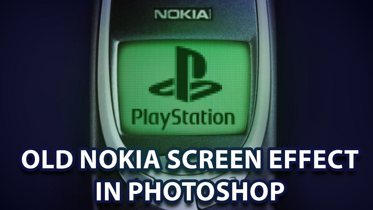 How to Create an Old Nokia Screen Effect in Photoshop | Retro Pixel Art ...