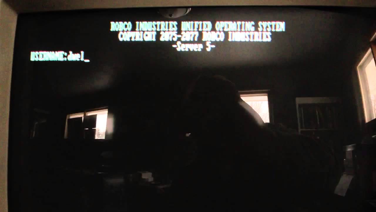 Fallout 3 terminal simulated in BASIC on IBM XT PC - YouTube