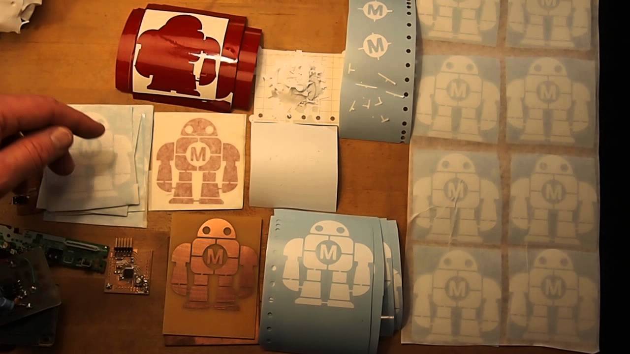 Vinyl PCB mask - YouTube