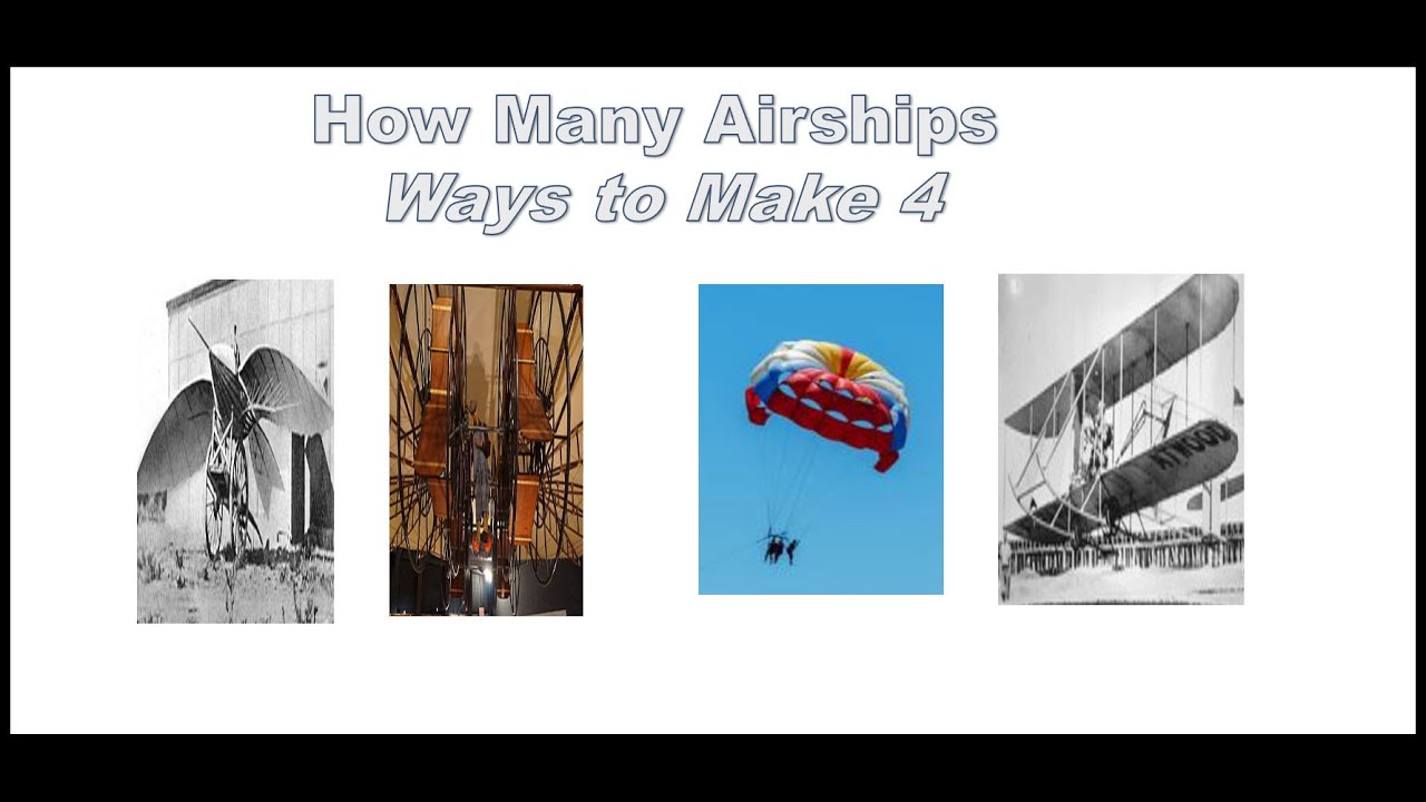 Fun With Numbers by Adding Ways to Make 4 With Airships #1 (2 videos ...