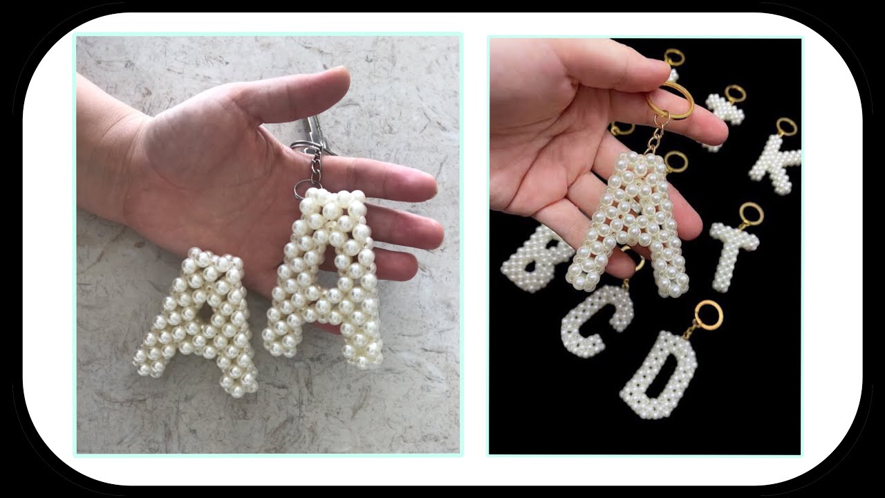 My Today's Craft || Making Alphabet Letters With Beads || Beaded A ...