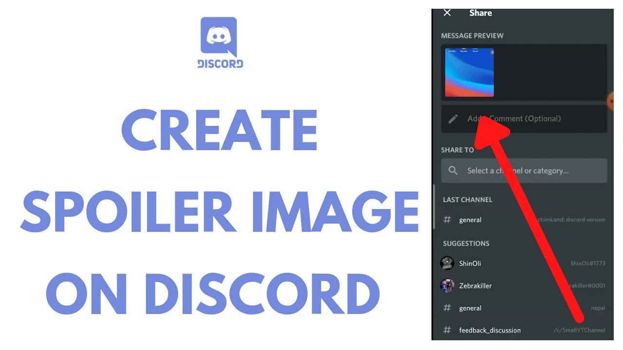 How to Create Spoiler Image on Discord Mobile - YouTube