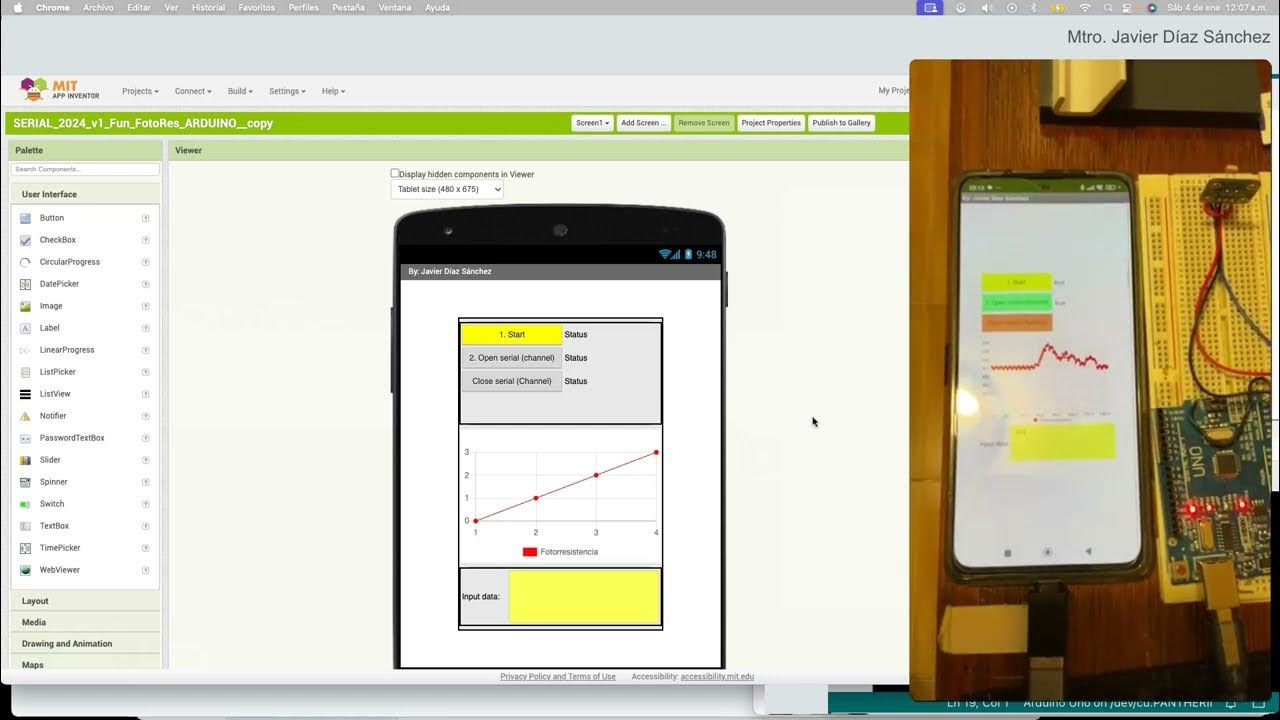 OTG-MIT App Inventor-Arduino: Gráfica de datos en tiempo real ...