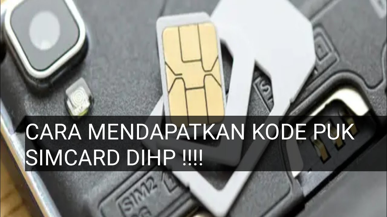 Cara mendapatkan kode puk simcard hp - YouTube
