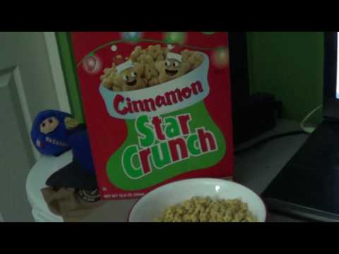 Food Review Cinnamon Star Crunch Cereal - YouTube