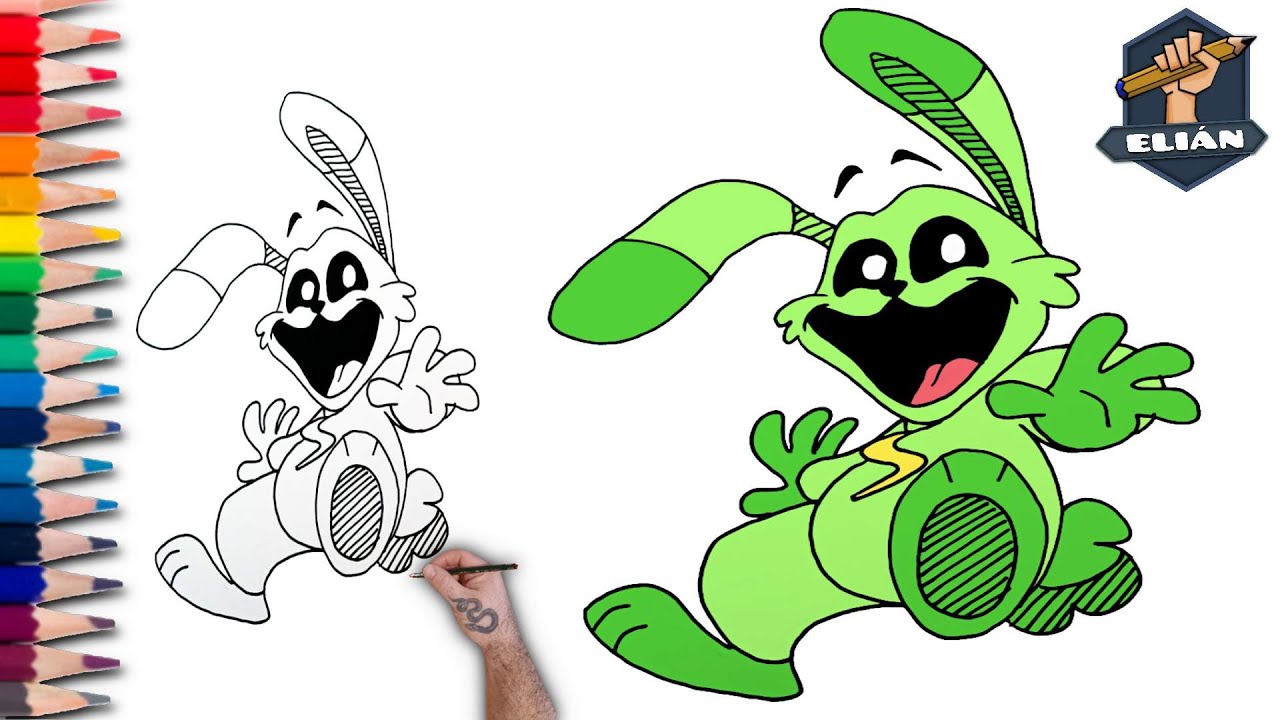🙀 How to Draw HOPPY HOPSCOTCH | Poppy Playtime 3 DEEP SLEEP - SMILING ...