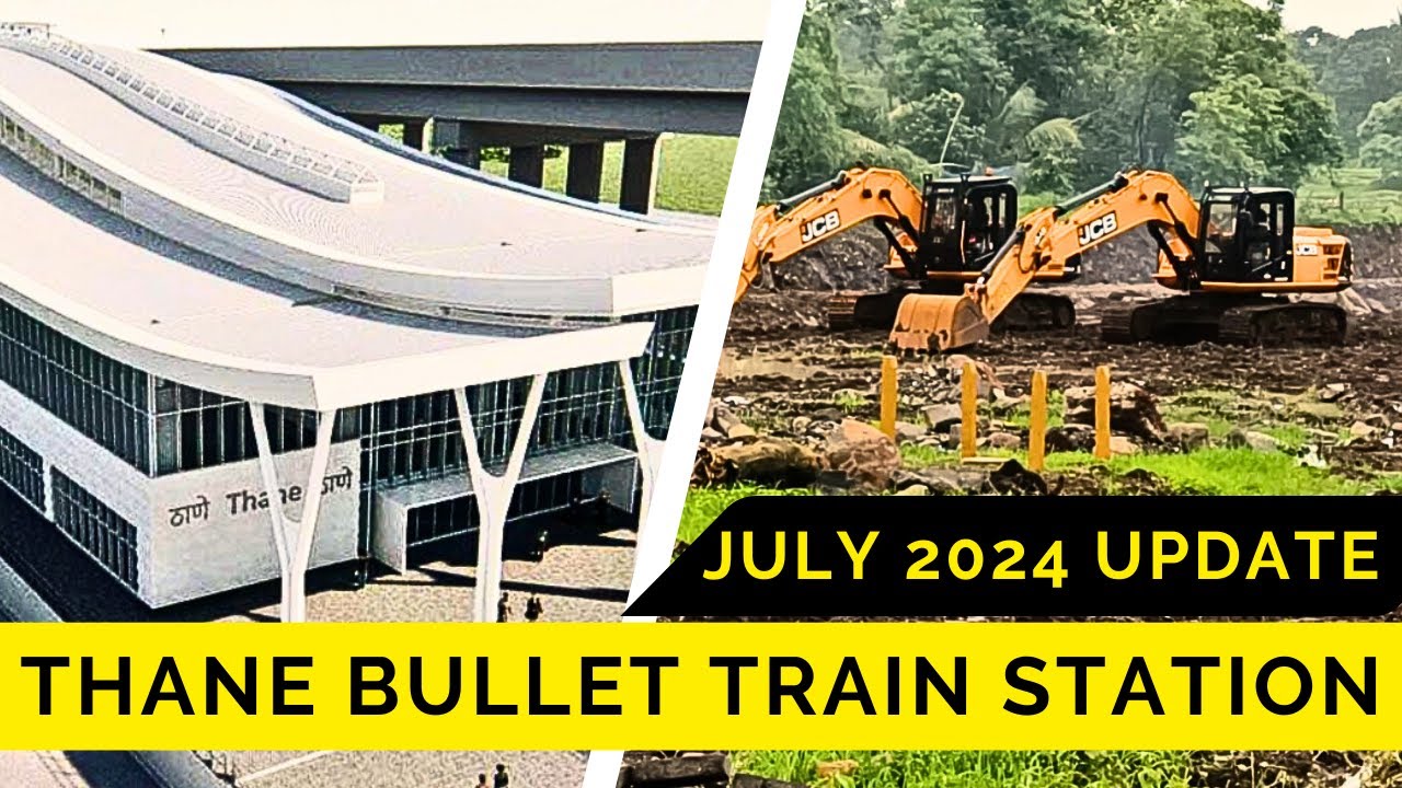 THANE HSR Bullet Train Station July Update | Mumbai - Ahmedabad High ...