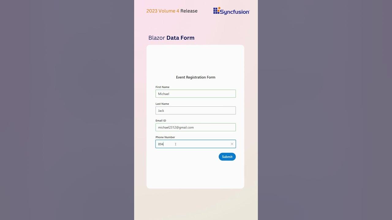 Explore the New Data Form Component in Blazor - YouTube