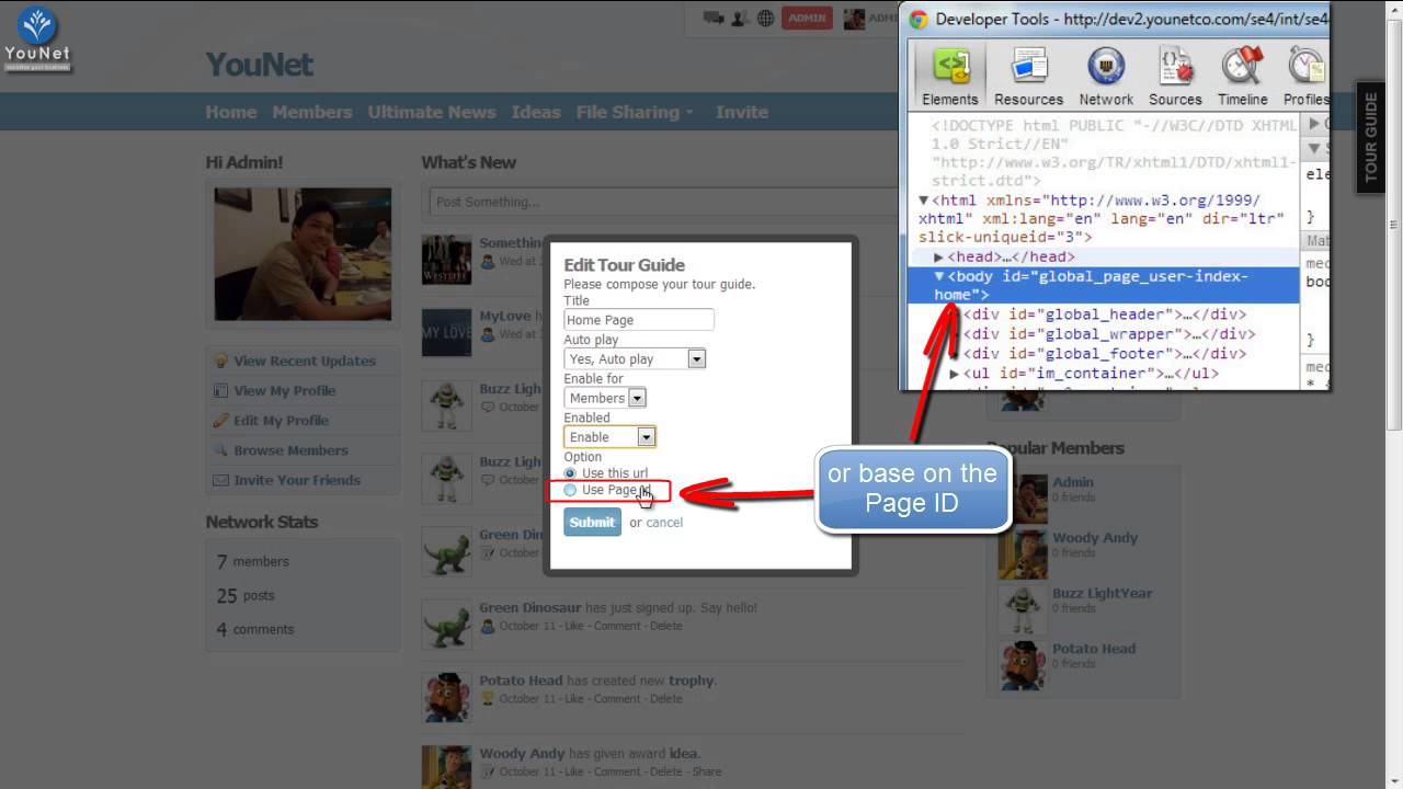 SocialEngine - Tour Guide - Front End - YouTube