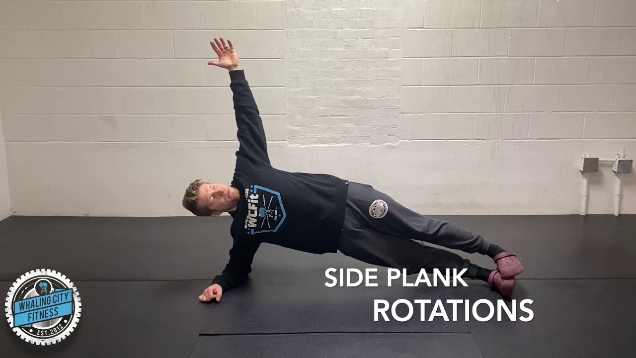 Side Plank Rotations - YouTube