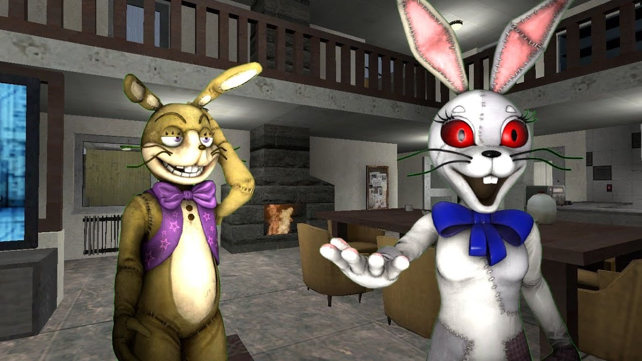 Gmod FNAF Afton's Family part 4 glitchtrap and vanny - YouTube