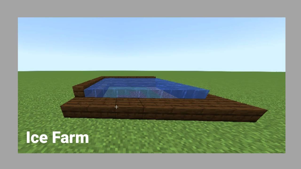 Minecraft | How to make an ice farm - YouTube