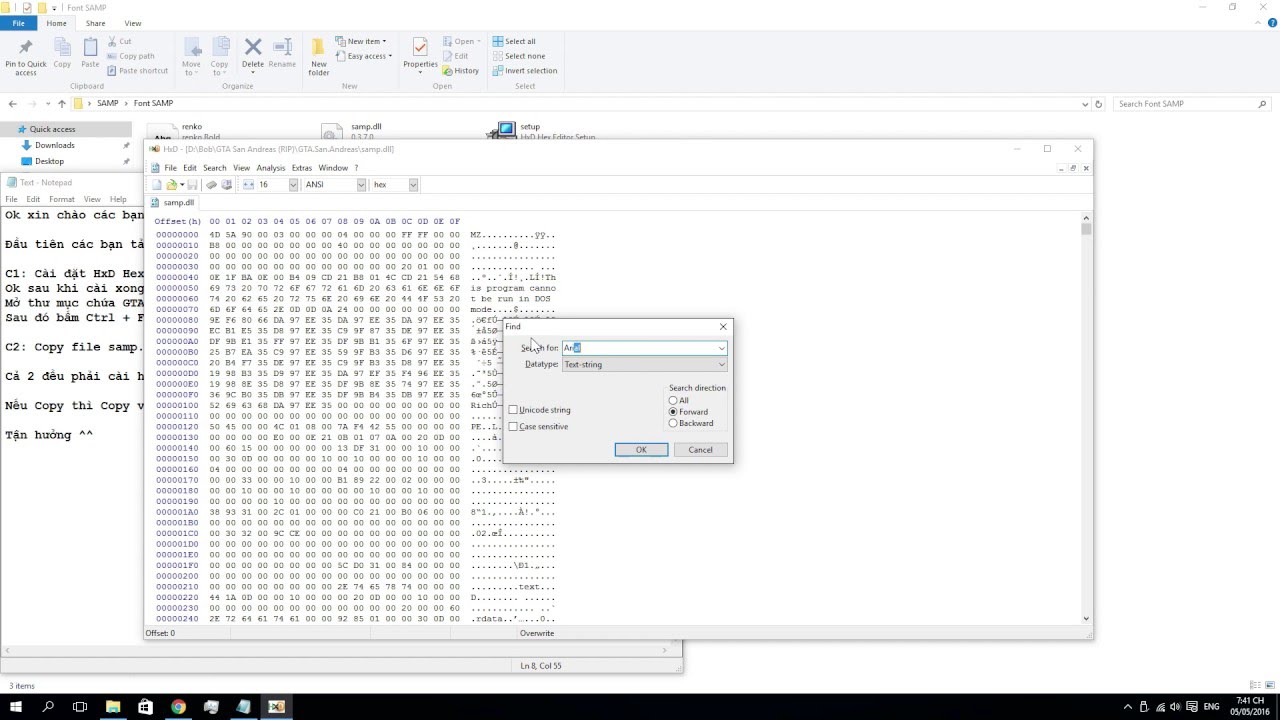 Hướng dẫn mod Font SAMP (Font Renko) - YouTube