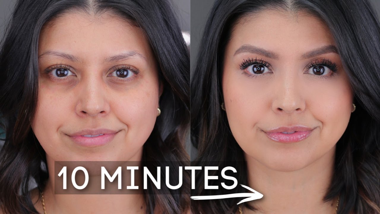 EASY EVERYDAY 10 MINUTE OR LESS MAKEUP ROUTINE!!! - YouTube