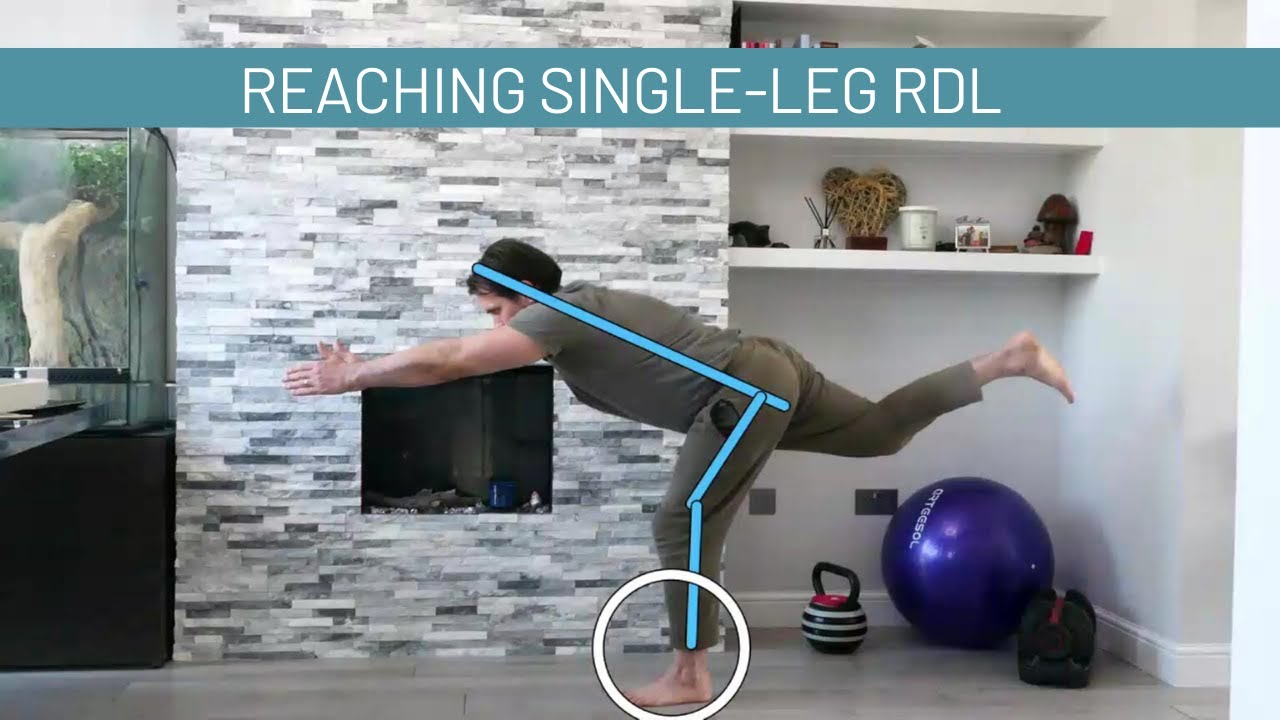 Reaching single-leg RDL - YouTube