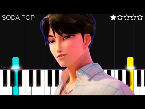 SODA POP - KPop Demon Hunters | EASY Piano Tutorial